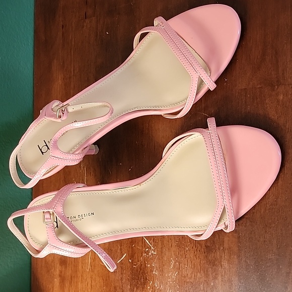 Shoes | Boston Design Studio Pink Strap Heel | Poshmark
